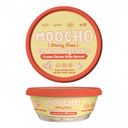 Dairy-free shredded cheese in three creamy flavors : Moocho Foods